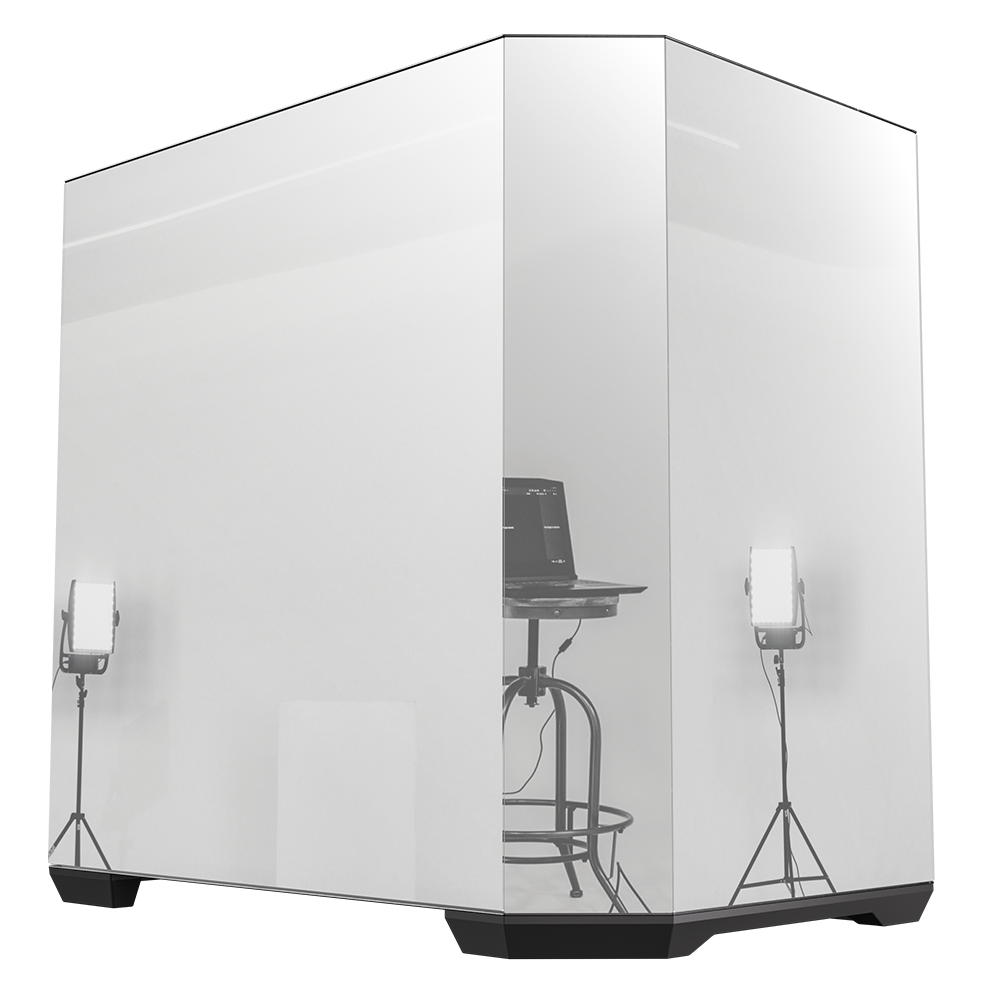 BitFenix Mirror T10 850W 80+ Bronze Tempered Glass ARGB USB 3.1 ATX Mid ...
