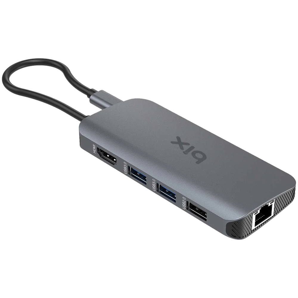 Bix BX10HB-PRO Type-C Kart Okuyucu 4K HDMI Ethernet USB PD Dönüstürücü ...