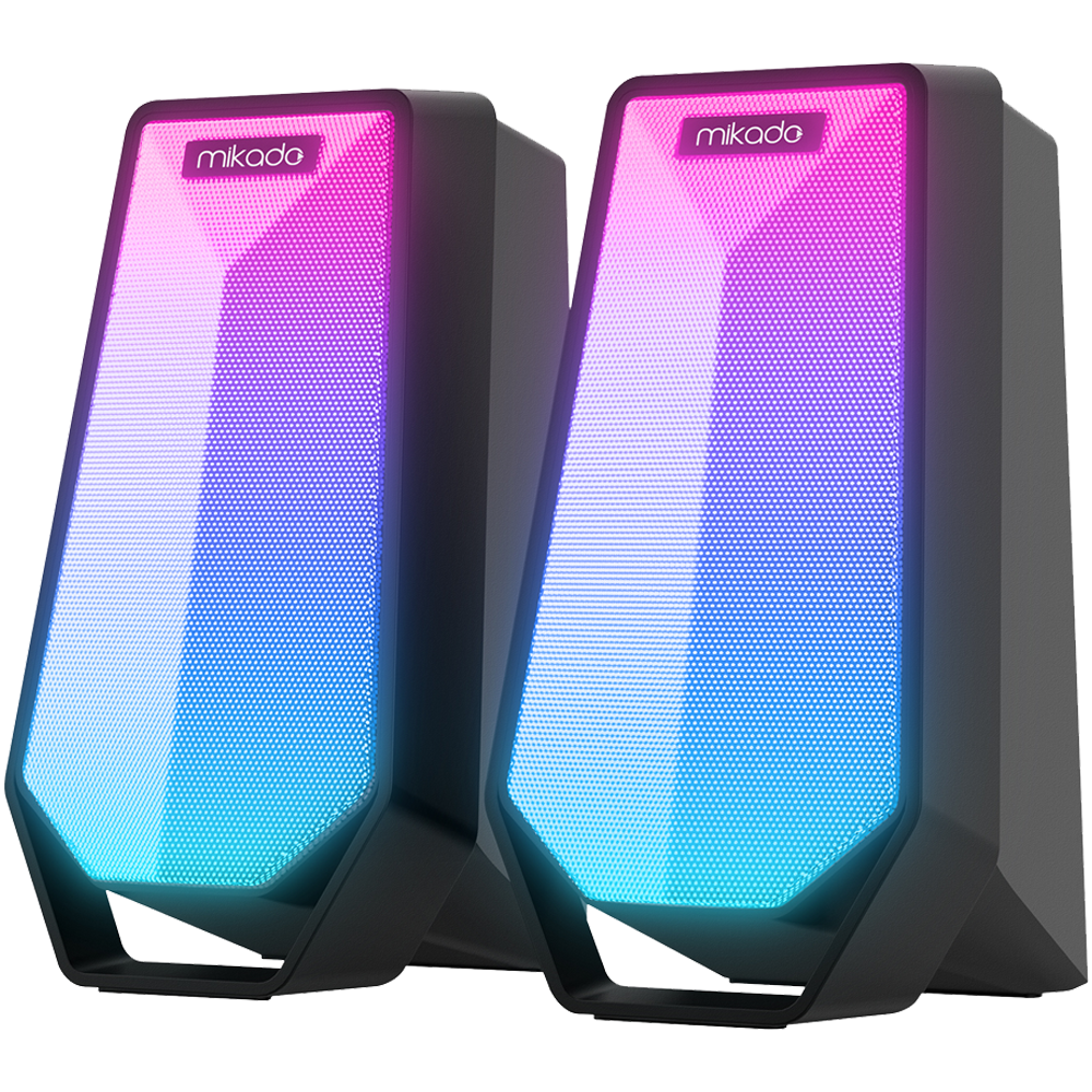 MIKADO MD-188 2.0 5W*2 RGB Siyah Bluetooth Gaming Speaker Hoparlör | ITOPYA