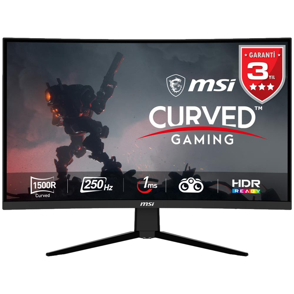 MSI 32" G32C4X 250Hz 1ms HDMI DP FreeSync Premium Curved FHD VA Gaming ...